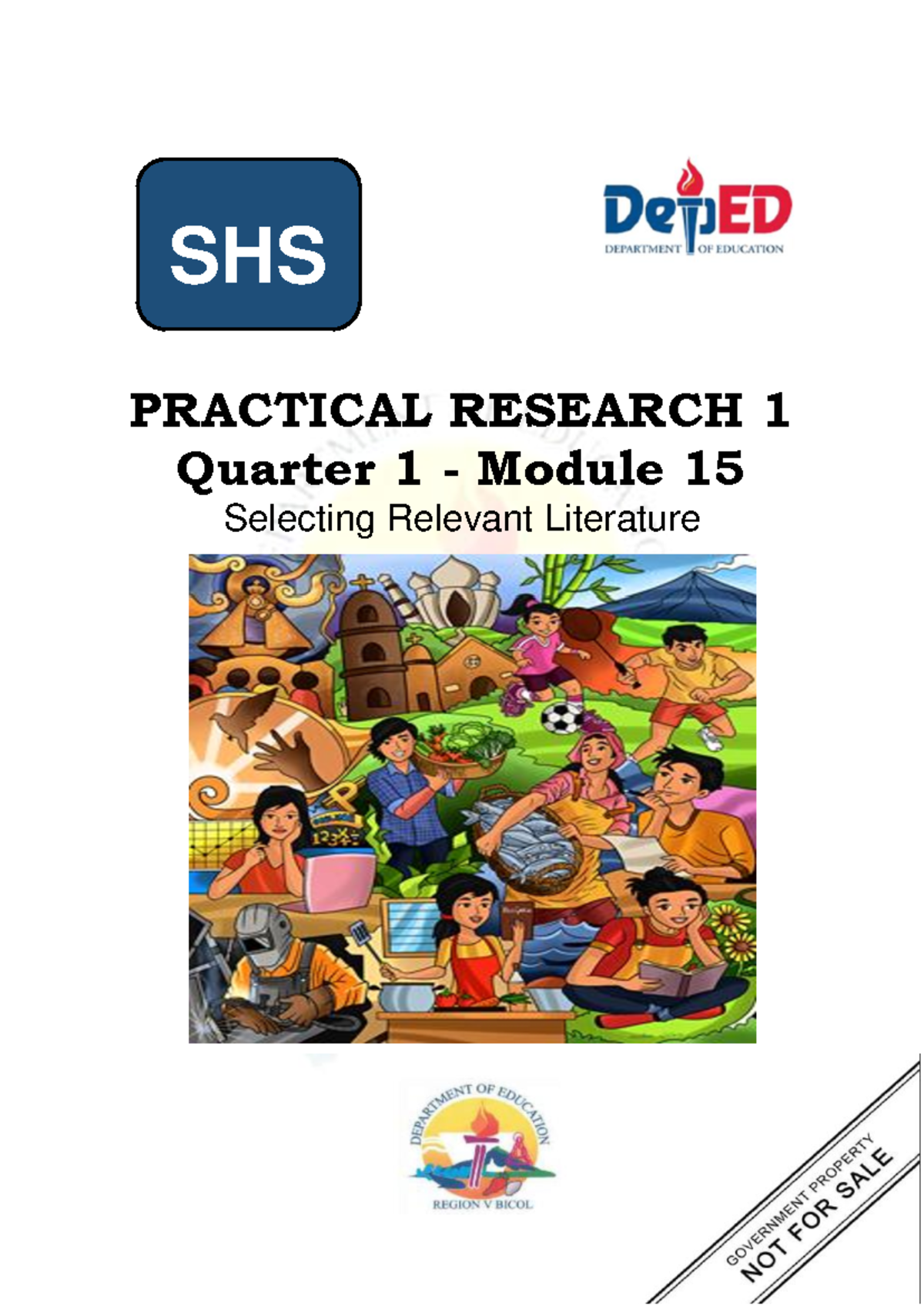 Practical Research 1 Q1 M15 - Copy - PRACTICAL RESEARCH 1 Quarter 1 - Module 15 Selecting ...