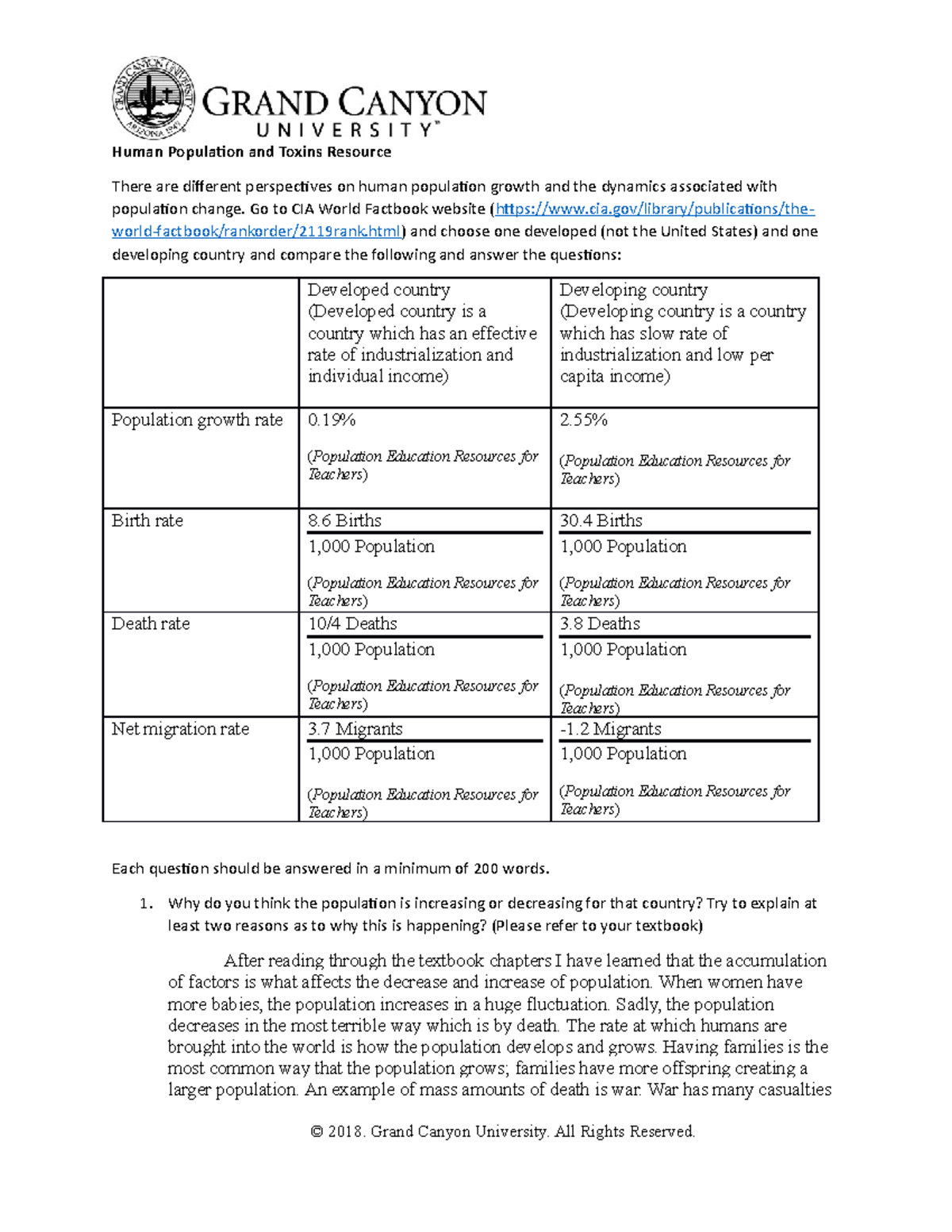 BIO 220 RS Human Populations And Toxins - Human Population and Toxins ...