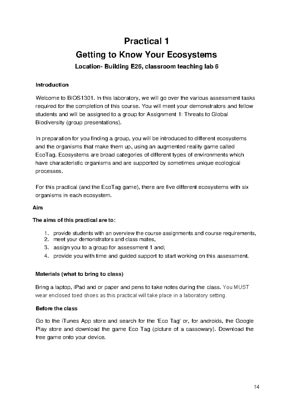 Practical 1 2023 assessment instructions - Practical 1 Getting to Know ...