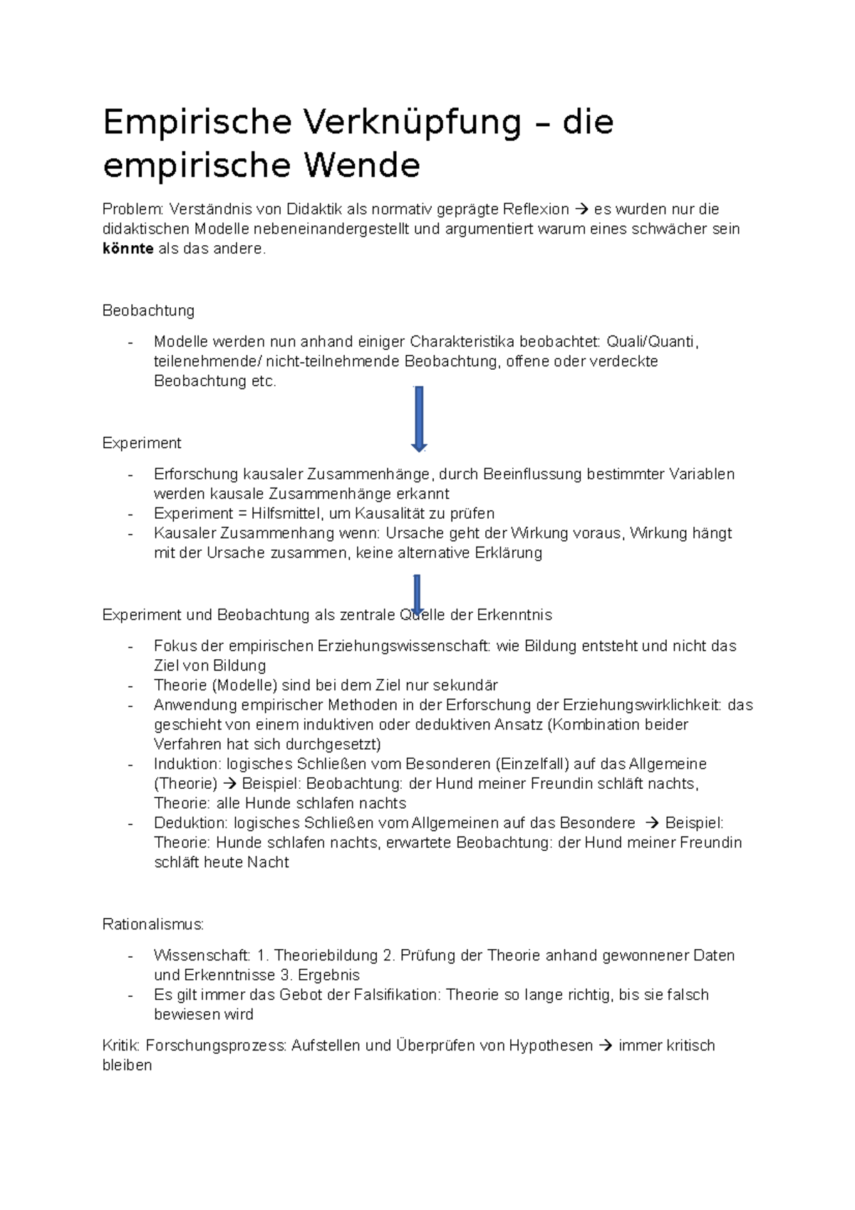 1. Empirische Verknüpfung, empirische Wende und LSA - Empirische ...