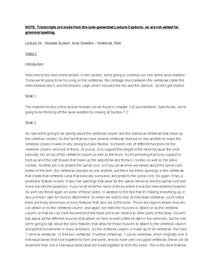 Test 9 Kin 2Y03 - notes - Slide 1: Introduction to Joints Joints ...