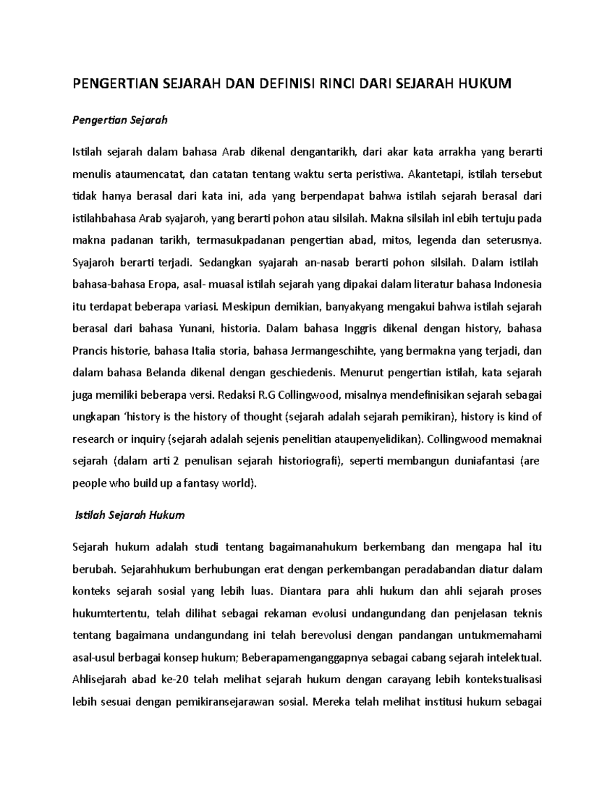 Pengertian Sejarah DAN Definisi Rinci DARI Sejarah Hukum - PENGERTIAN ...