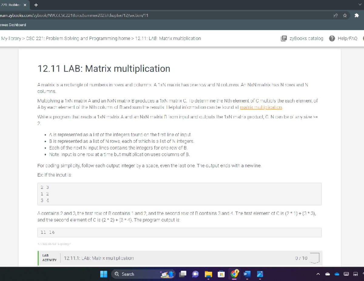 Zylabs question - CSC 201 - Studocu