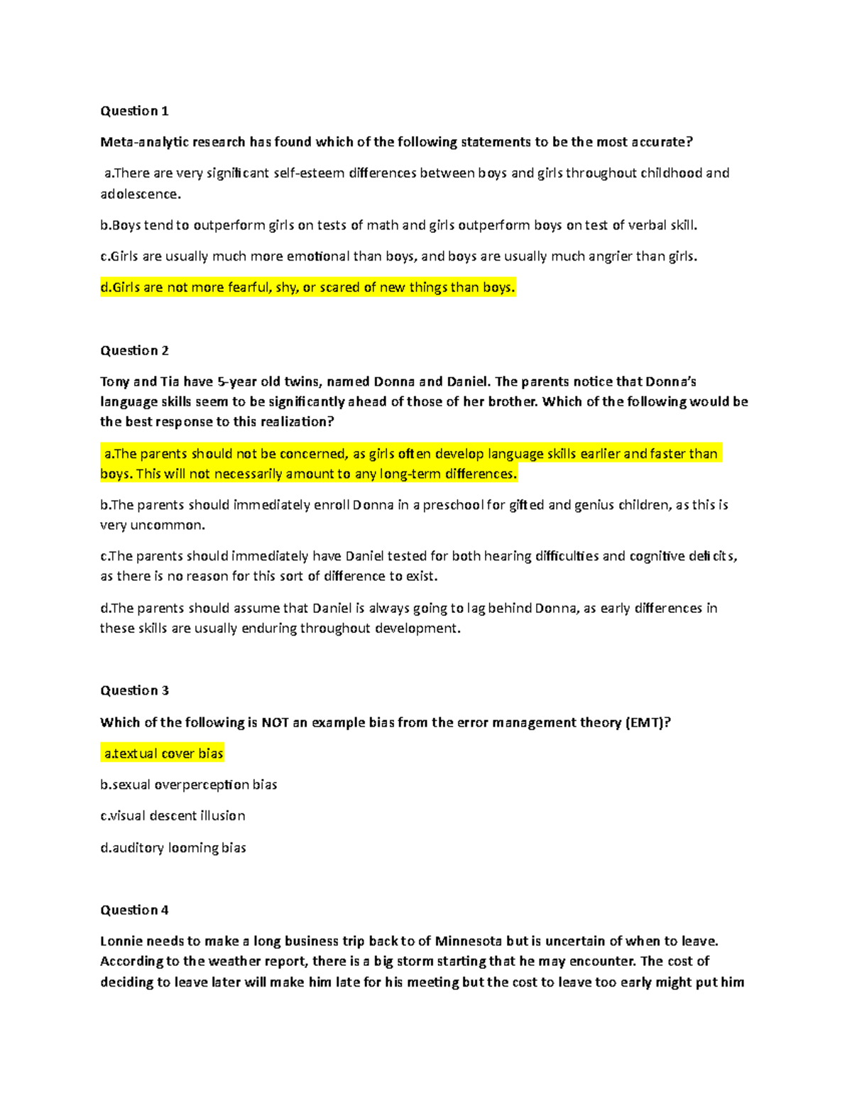 Reading quiz 2 - Chapter 2 modules 7-10 quiz - Question 1 Meta-analytic ...