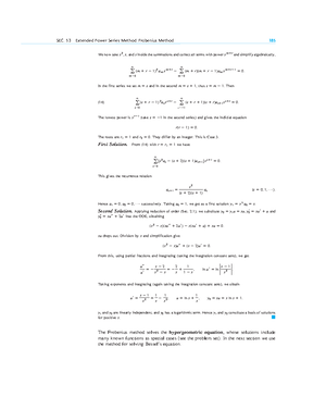 Advanced Engineering Mathematics (44) - Summary of Chapter 4 165 ...