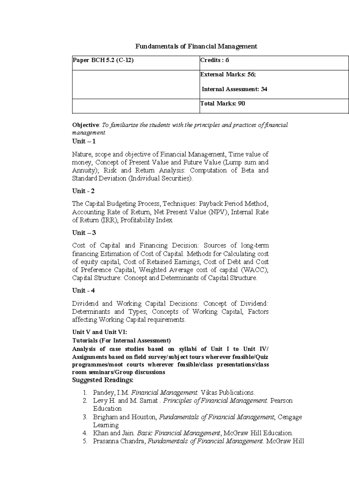 Financial decisions , concepts and procedures - Fundamentals of ...