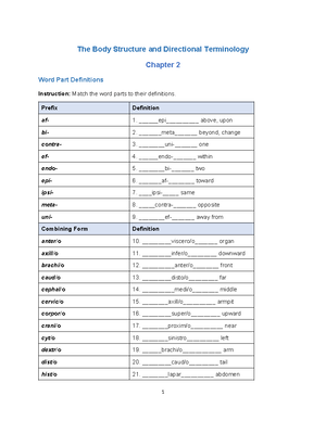 Chapter 11 workbook - i need help understanding medical terminology ...