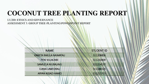 Uu200 tree planting report 2 - Tree type overview The mangrove tree has ...