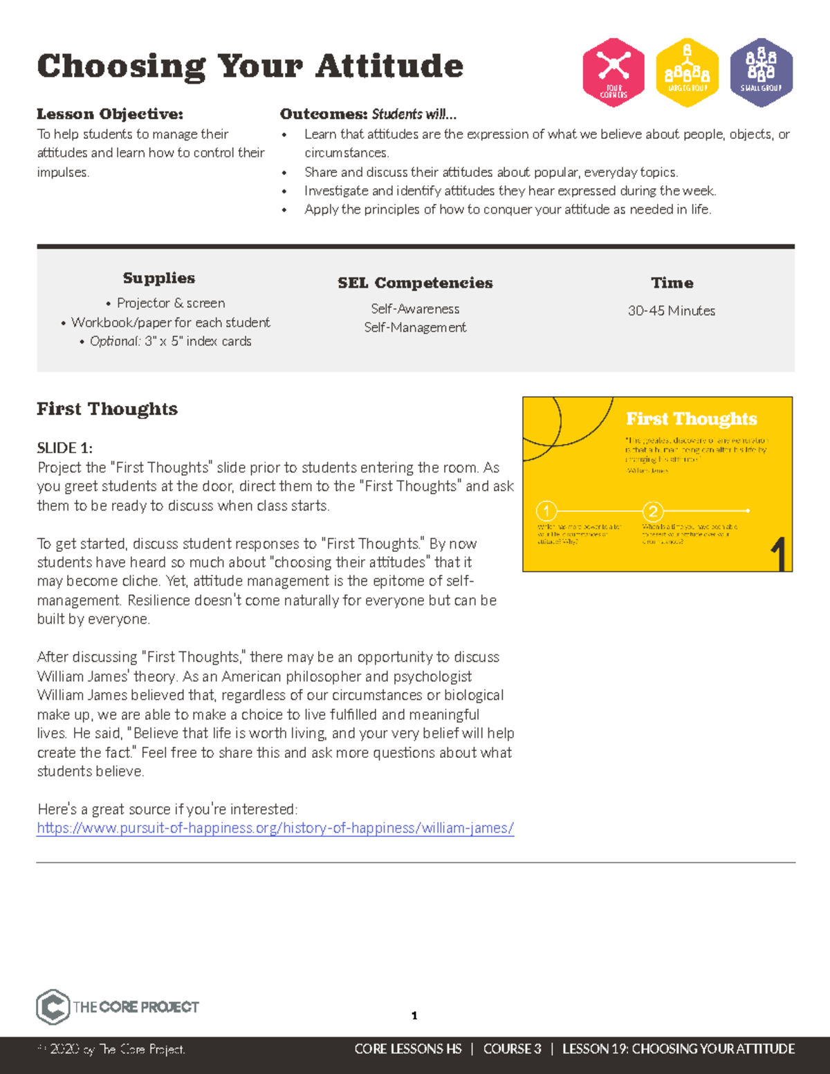 Shay Phifer - M3-L19-Choosing Your Attitude-Teacher Notes - 1 First ...