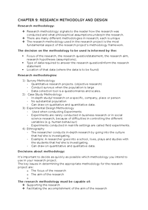 Ch. 9 Measurement and questionnaire design - Chapter 9 Measurement and ...