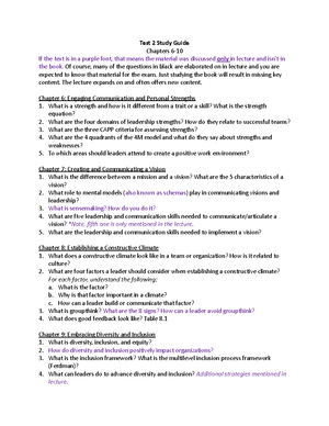 Test Material Review - Chapter 6: Engaging Strengths Study Guide ...