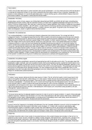 Cosc draft assignment 2 - GLOBAL COMMUNICATION DRAFT ASSIGNMENT 2 QUESTION 1 According to ...