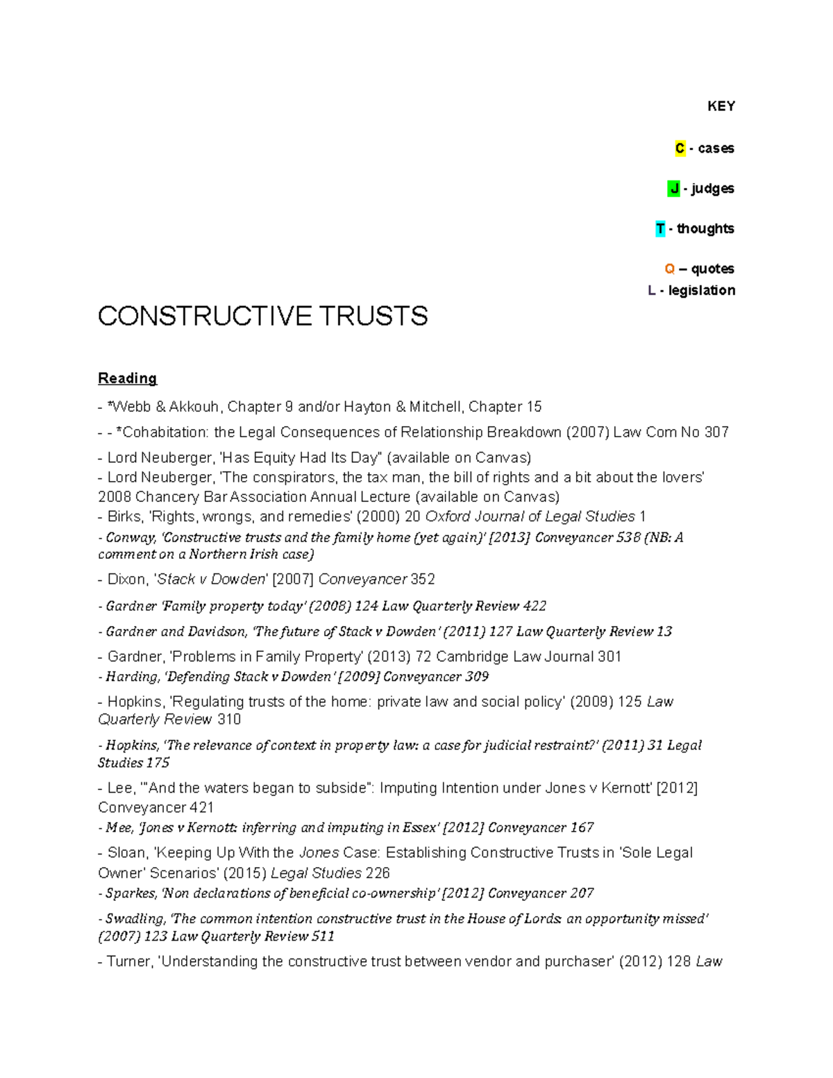 Constructive Trusts - Like resulting trusts, constructive trusts differ from express trusts ...