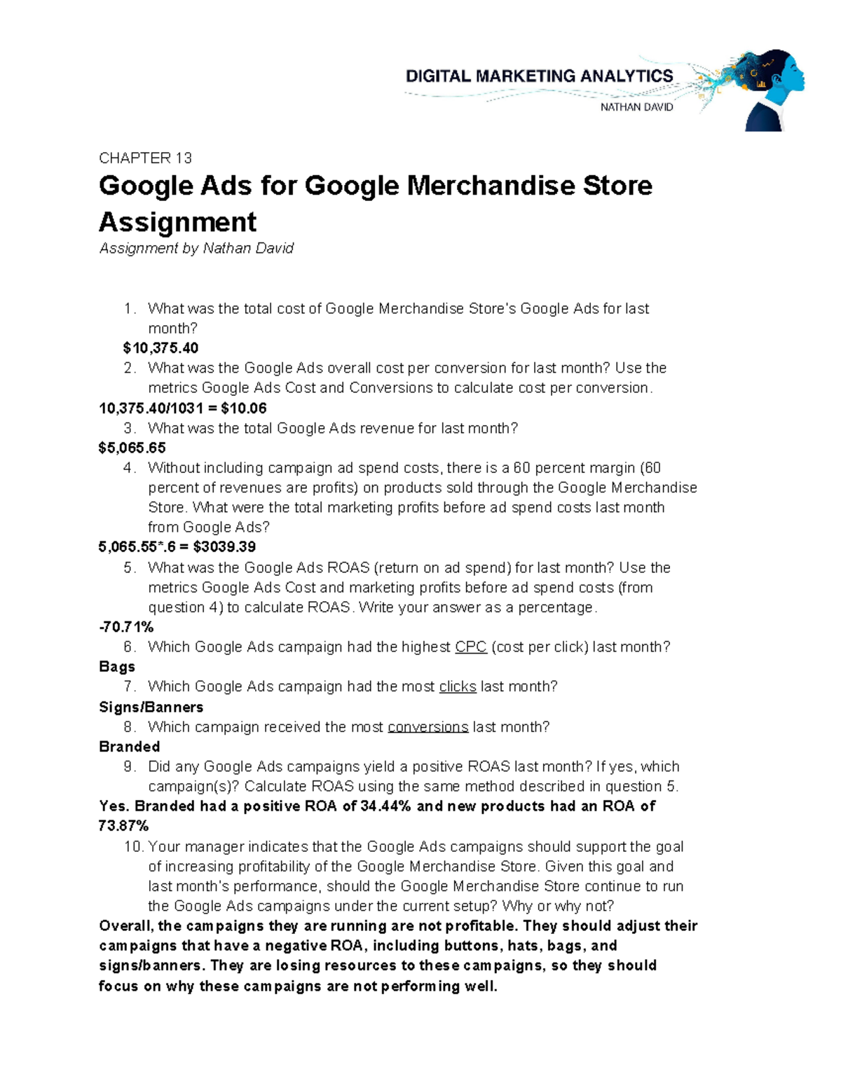 Google Ads in Google Merchandise Store Assignment Student Guide ...