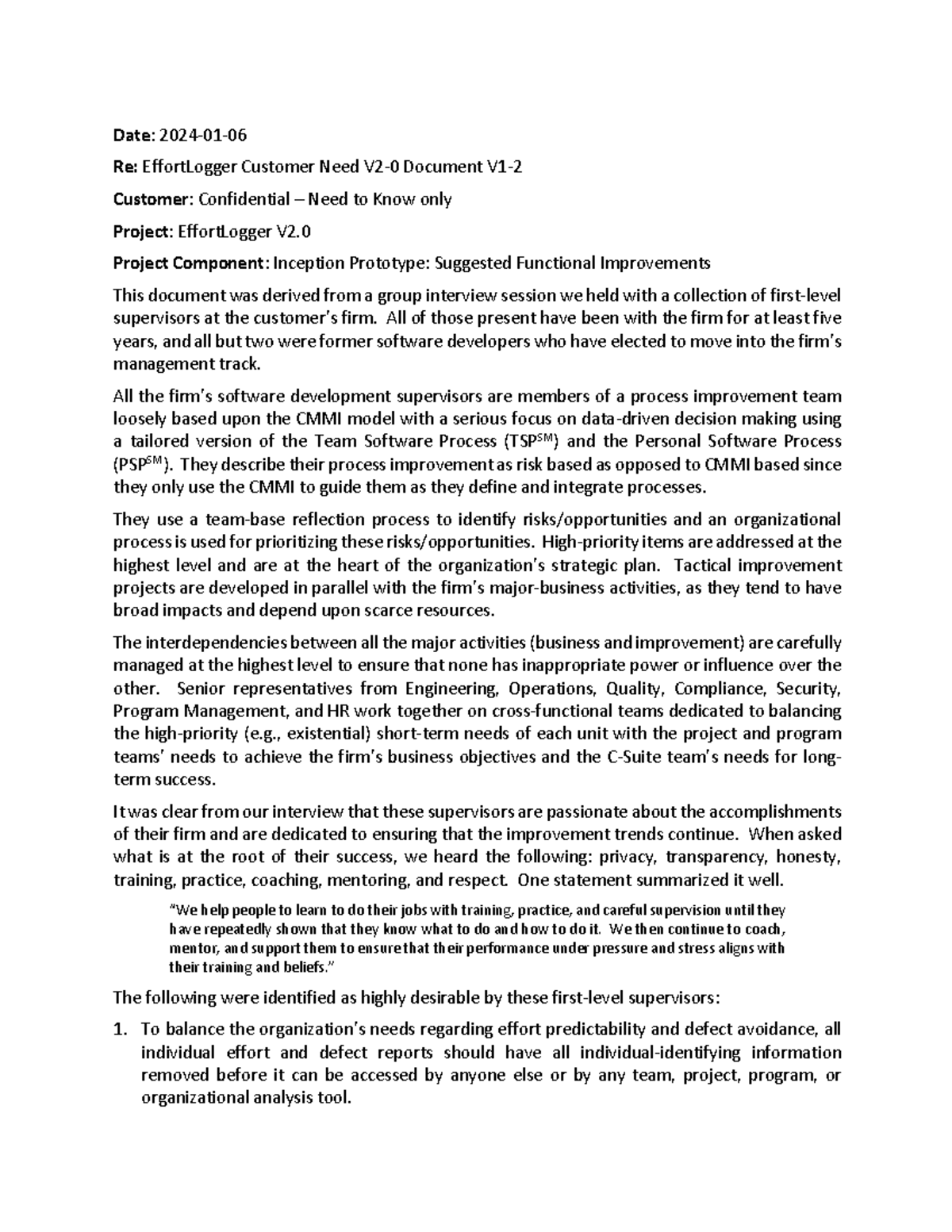 Effort Logger Supervisor Input V1-2 2024-01-06 - Date: 202 4 - 01 - 06 ...