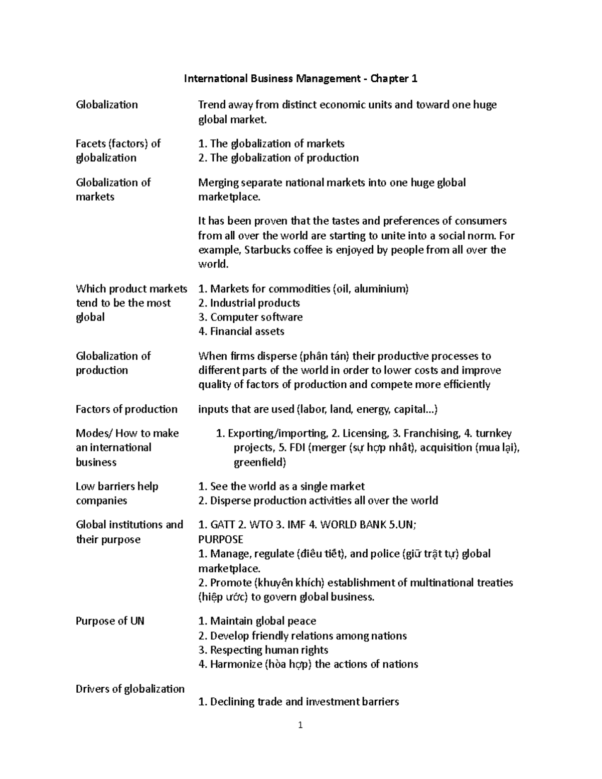 Ch1 IB - Ch1 IB - International Business Management - Chapter 1 ...