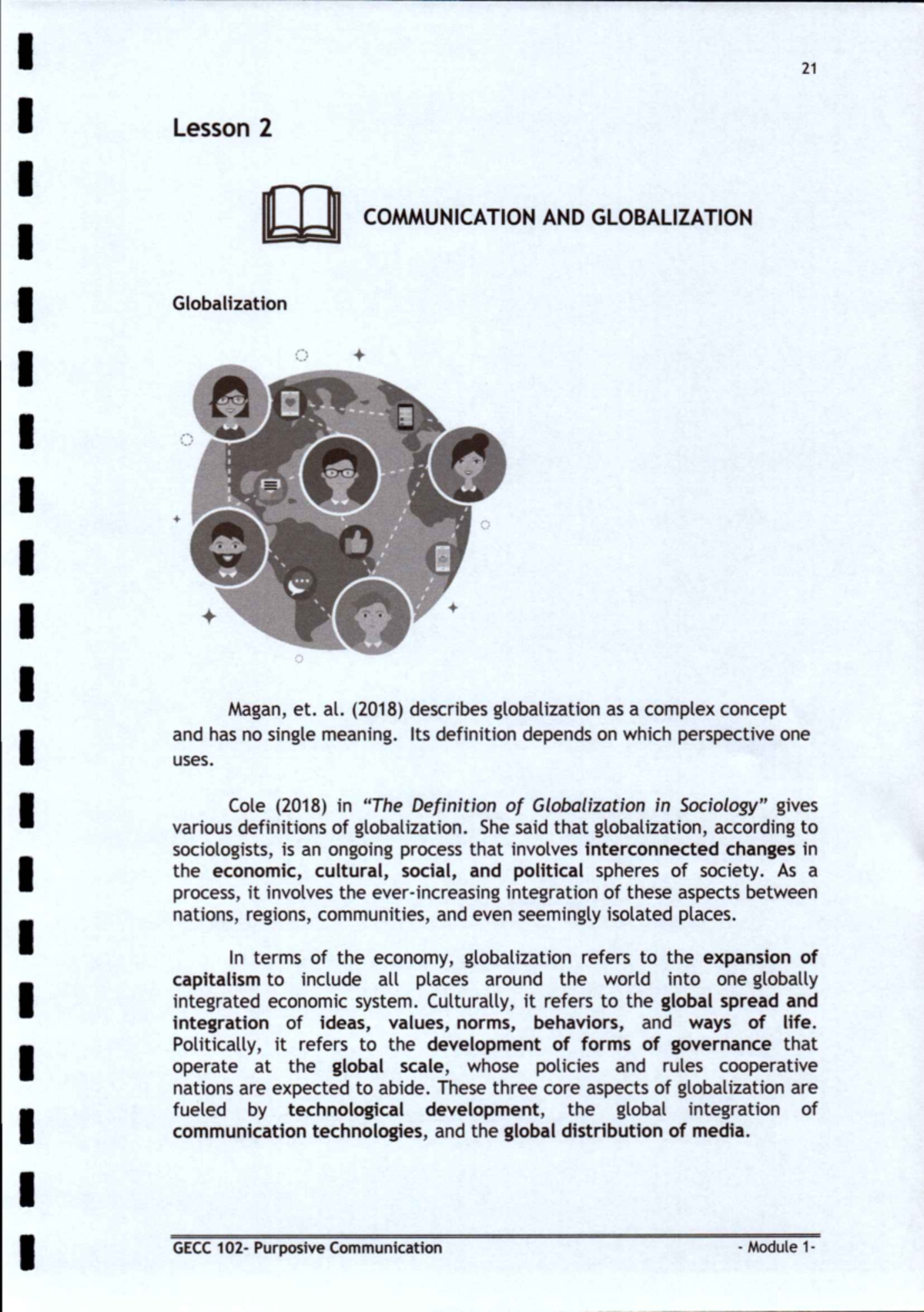 Purposive Communication (GECC 102) Lesson 2 - Studocu