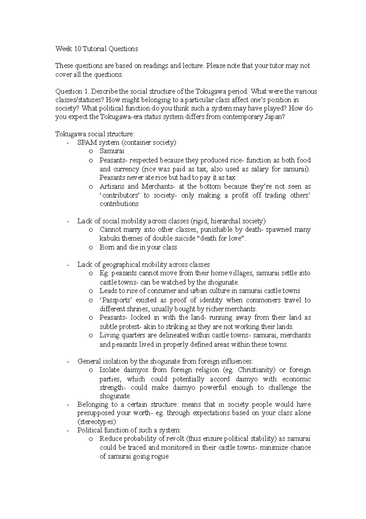 JS1101E Week 10 Tutorial Questions - Week 10 Tutorial Questions These ...