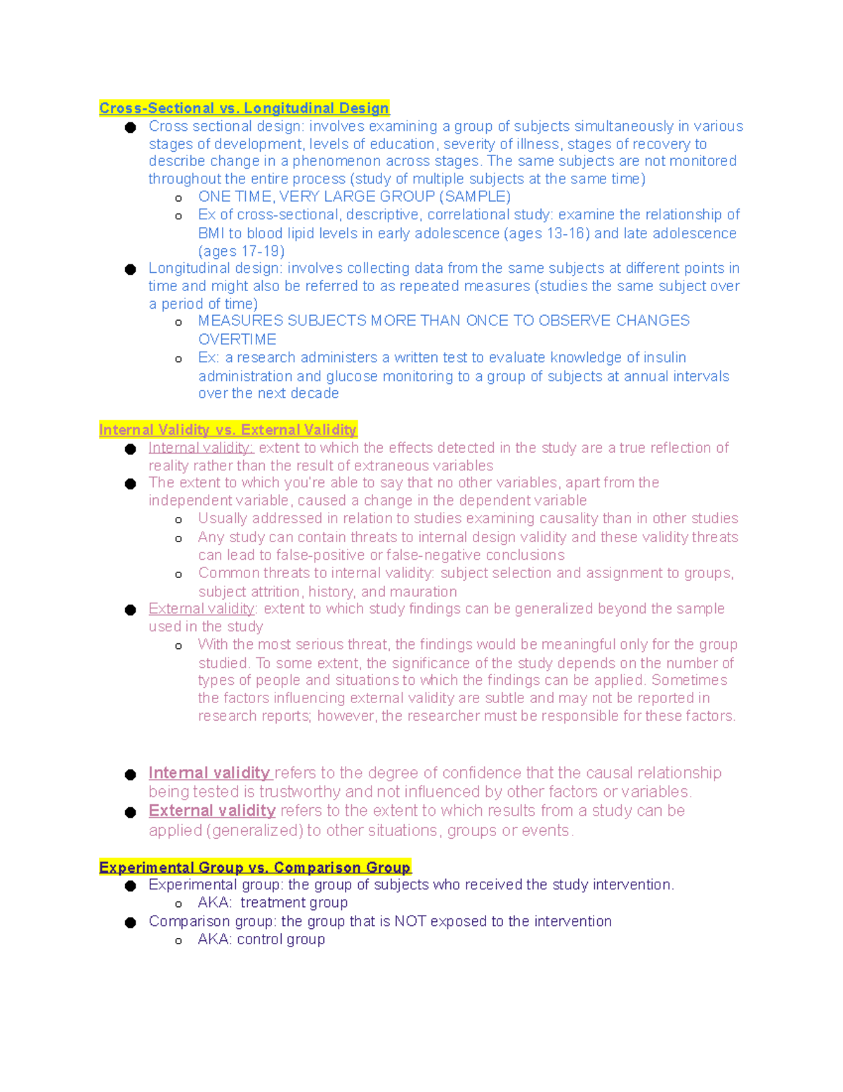 EBP-Cross-Sectional vs. Longitudinal Design - Cross-Sectional vs ...
