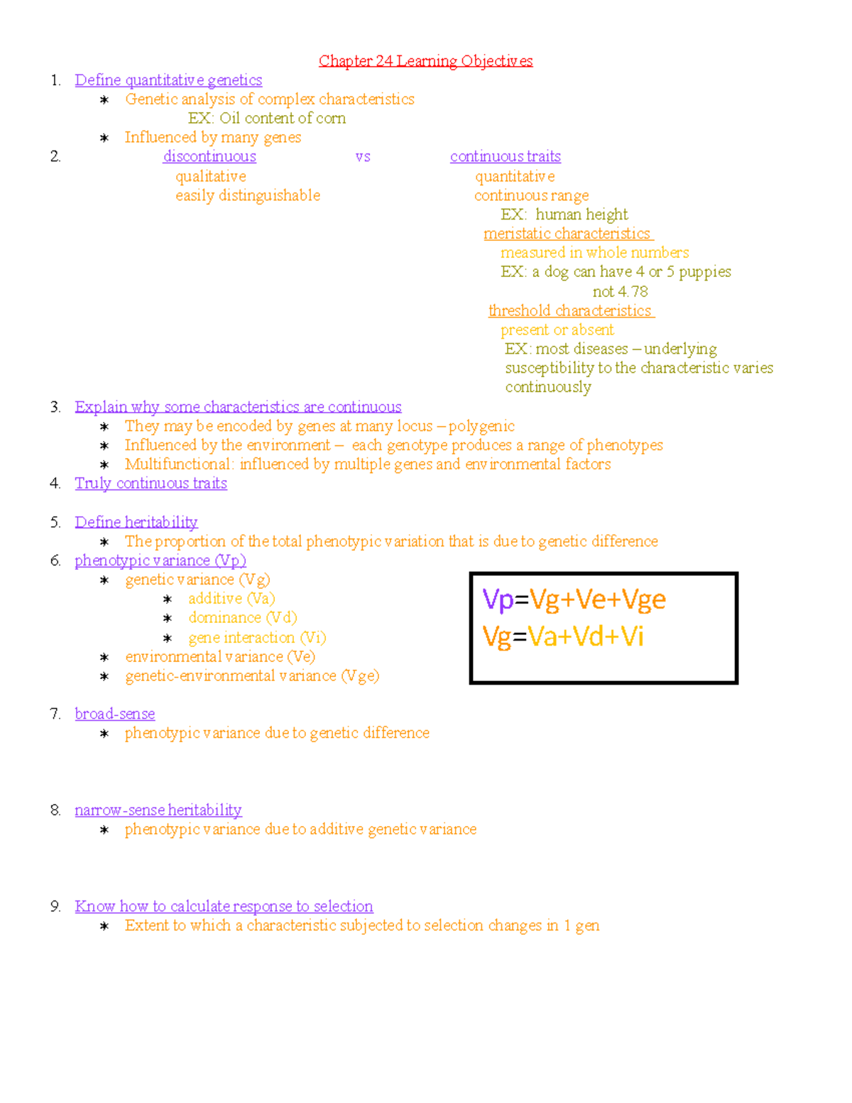 Ch 24: Complete lecture, powerpoint, and book notes - Chapter 24 ...
