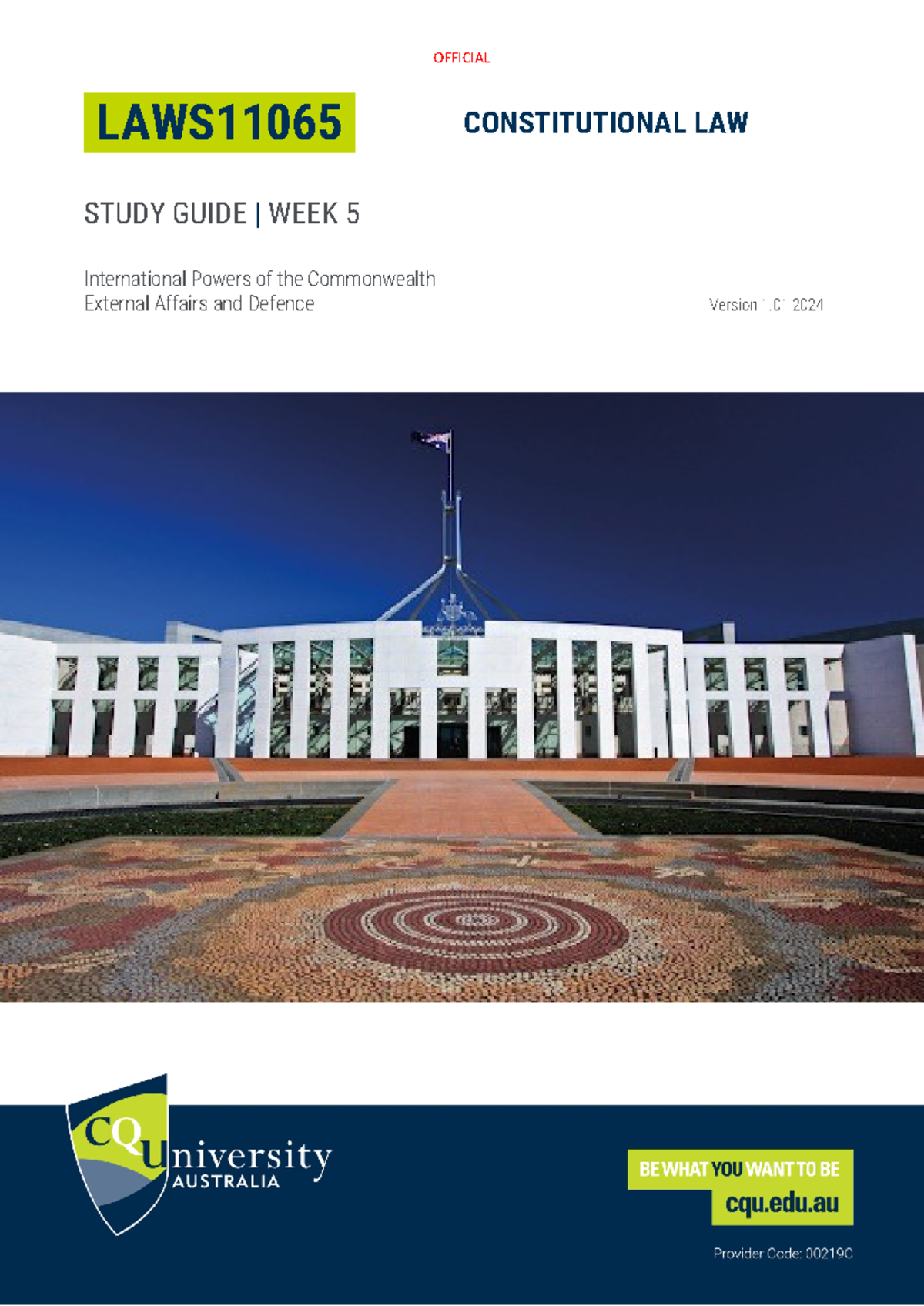 LAWS11065 5 2024 International Powers of the Commonwealth v1.02 ...