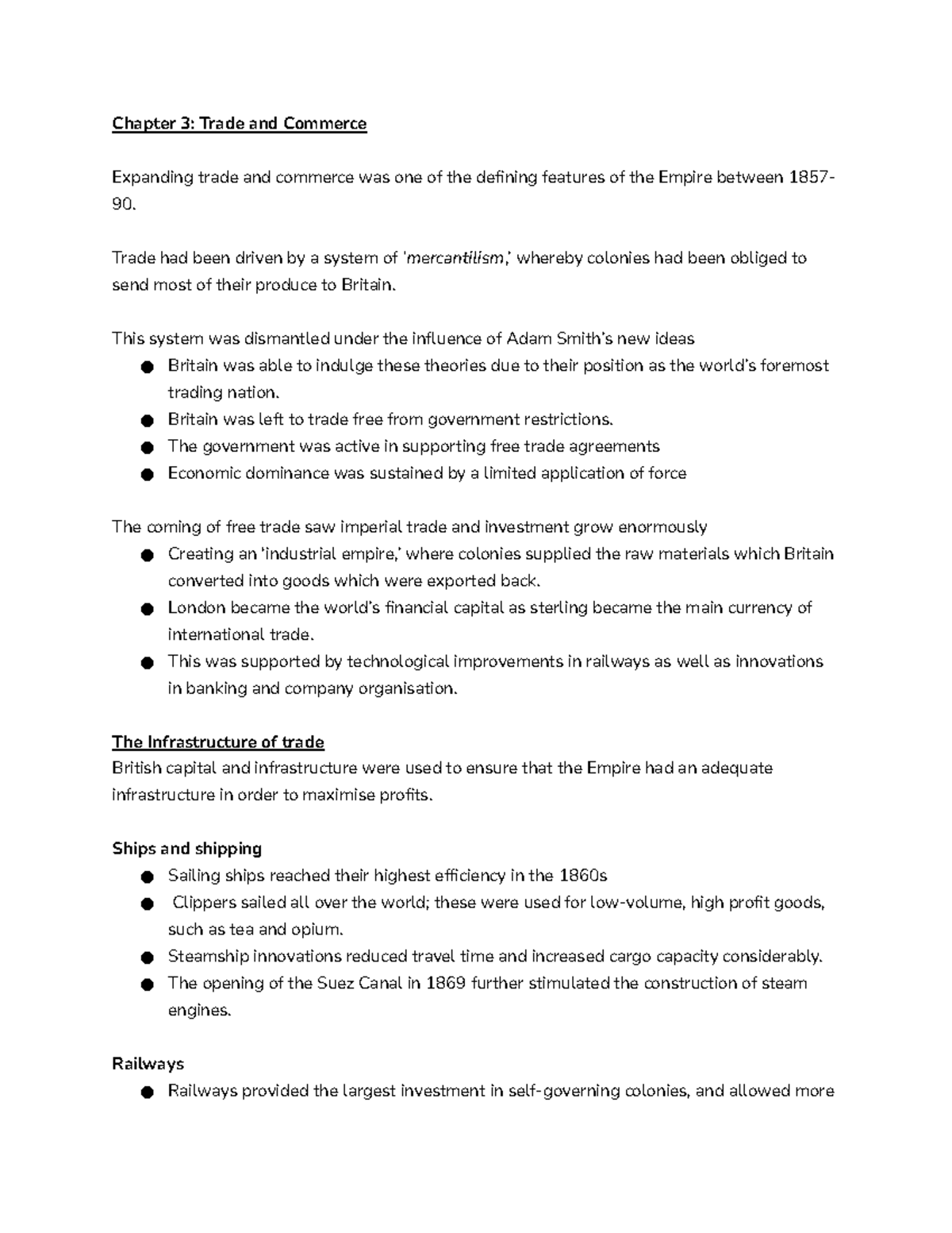 Chapter 3 Trade and Commerce - Chapter 3: Trade and Commerce Expanding ...