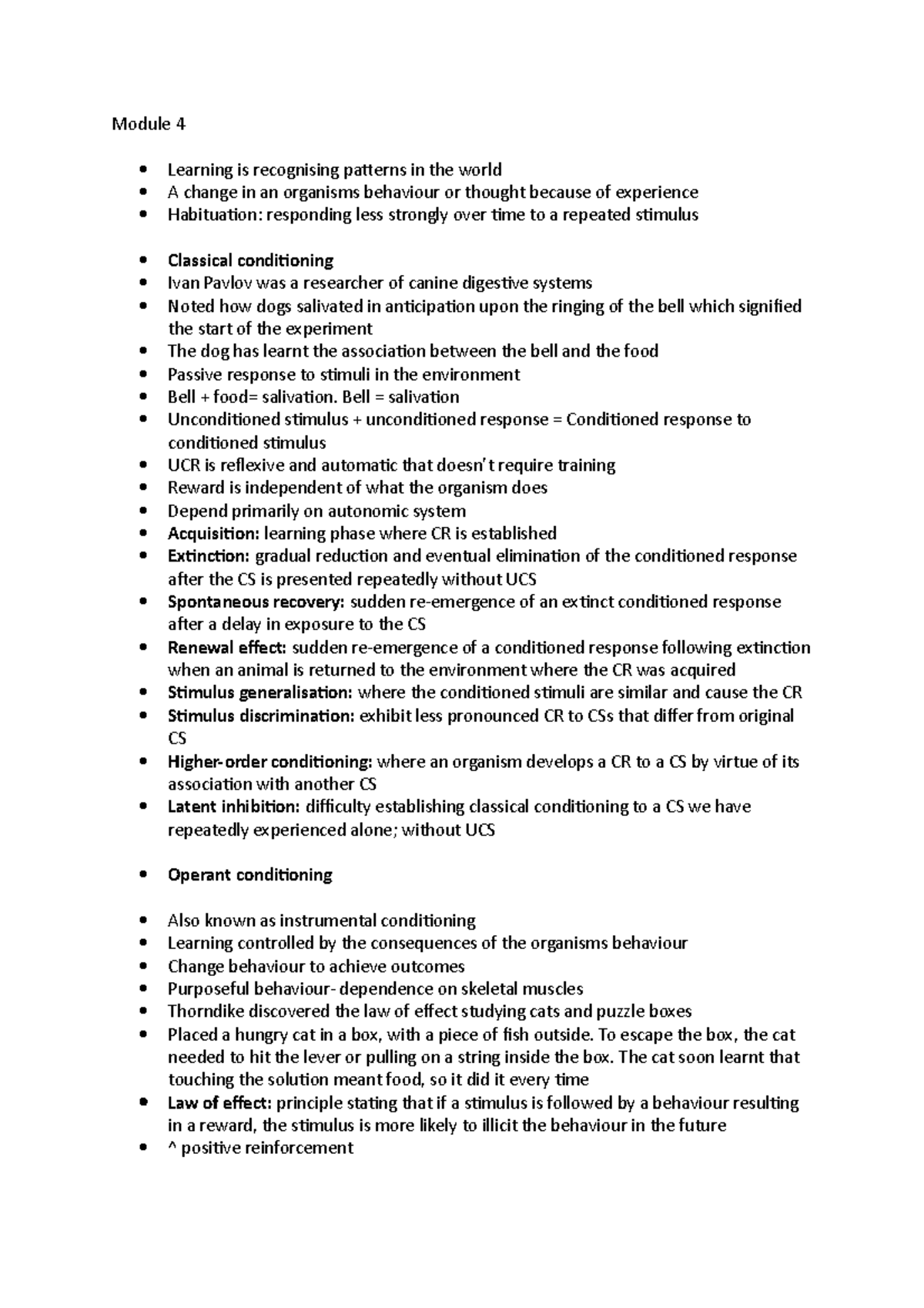 Module 4- Learning - Module 4 Learning is recognising patterns in the ...