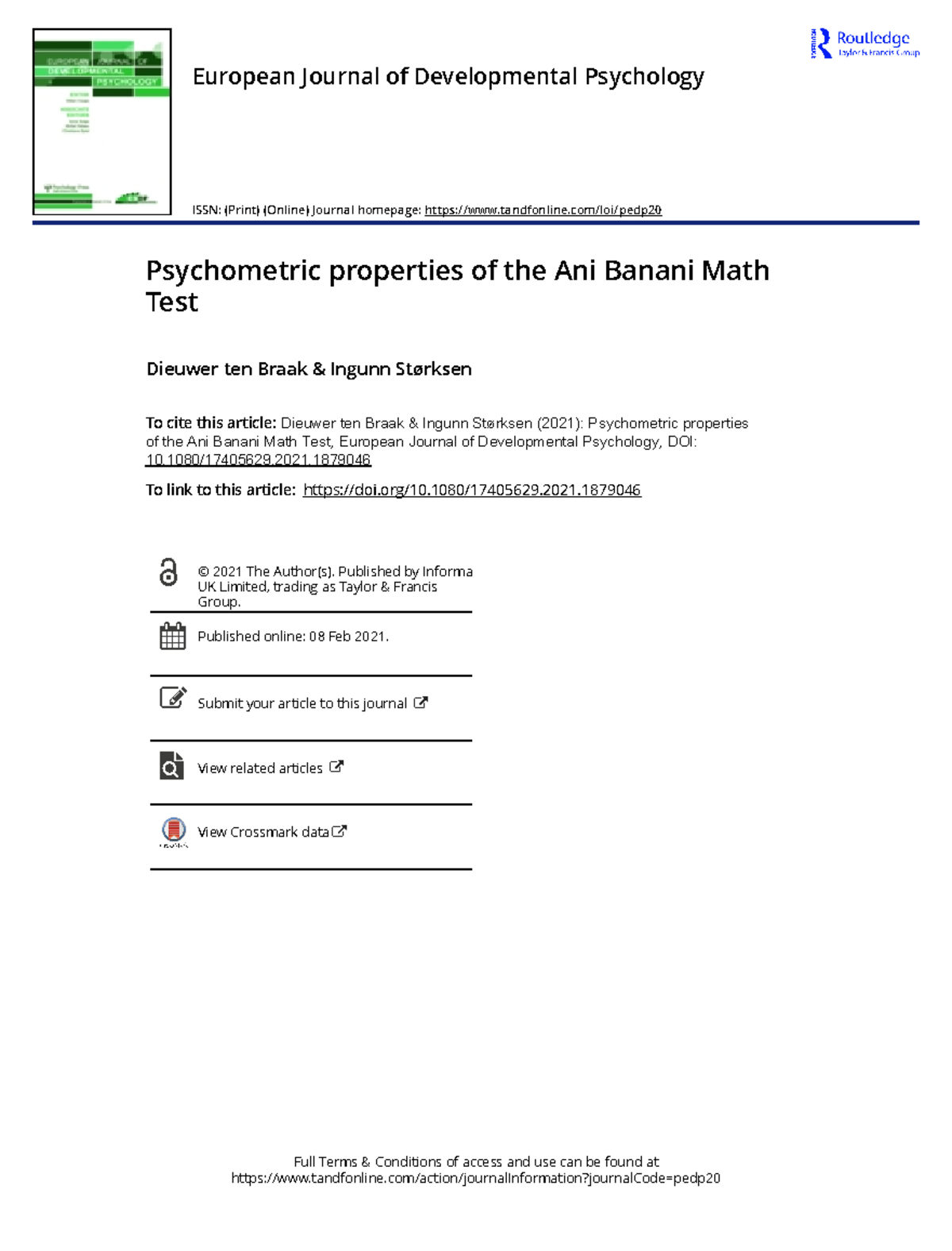 Ten-Braak-Størksen-2021-Psychometric-properties-of-the-Ani-Banani-Math ...