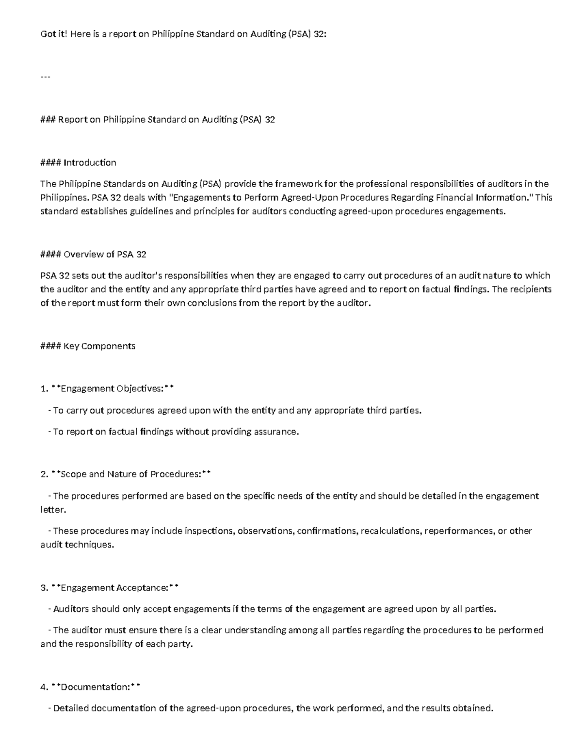 PSA 32 - REPORT ABOUT PSA 32 - Got it! Here is a report on Philippine ...