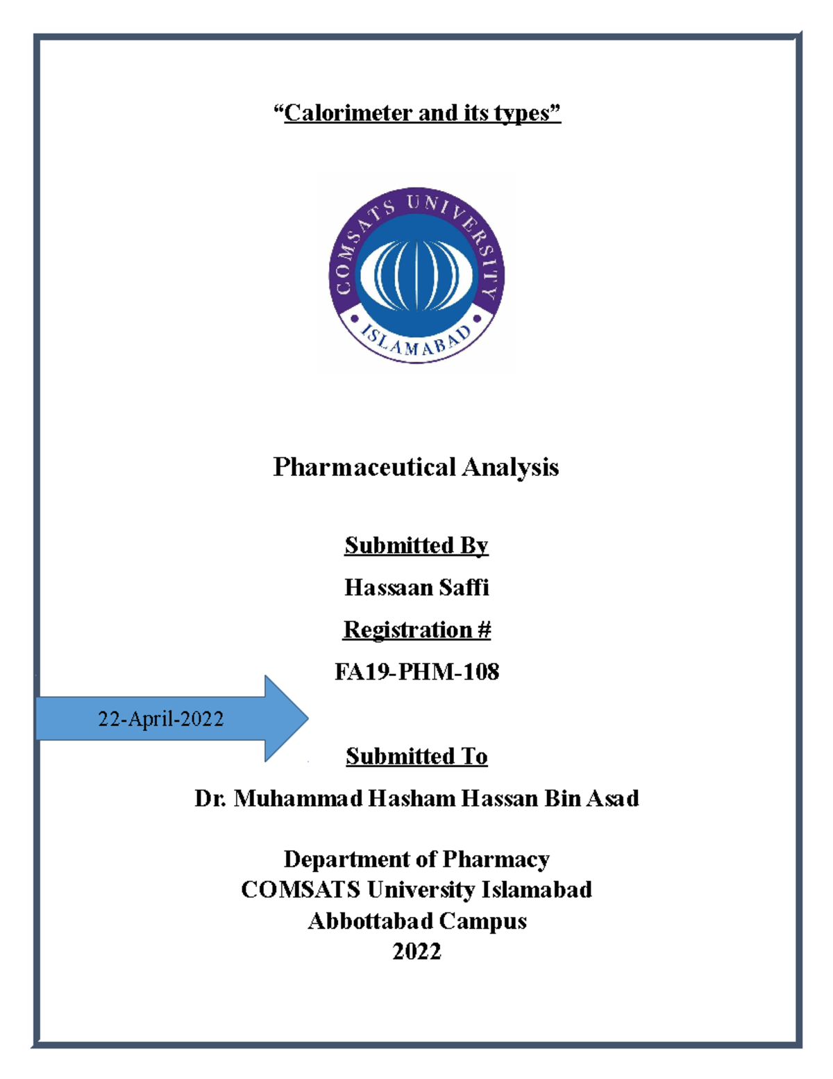 Calorimeter and its types - “Calorimeter and its types” Pharmaceutical ...
