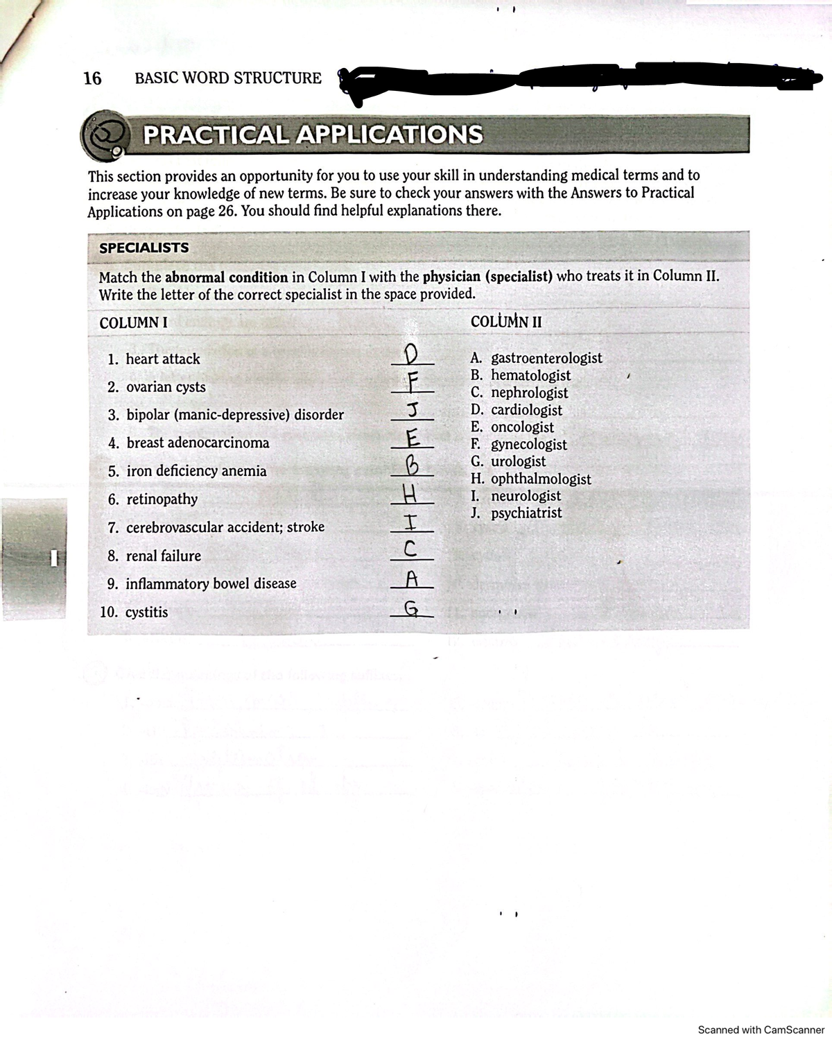 Chapter 1 exercises - Espero sea de ayuda. - 16 BASIC WORD STRUCTURE ...