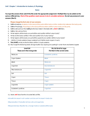 Chapter 1 Guided Lecture (Student) - BIO Chapter 1 Guided Lecture Notes ...