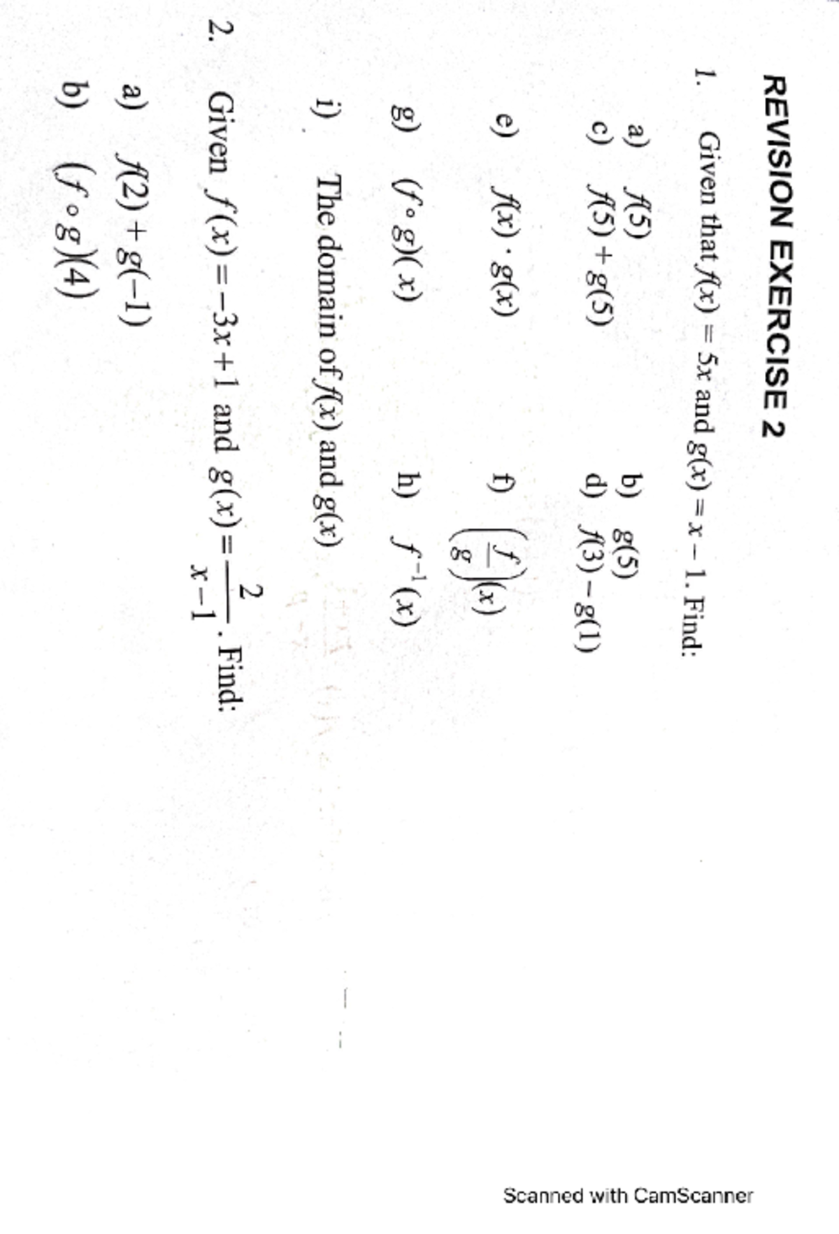 Chapter 2 function - Foundation Mathematic - Studocu