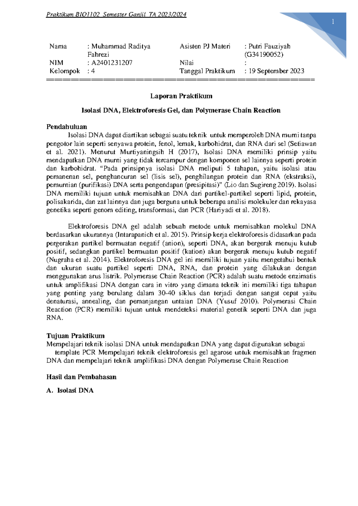 Laporan 06-A2401231207-Muhammad Raditya Fahrezi - 1 Nama : Muhammad ...