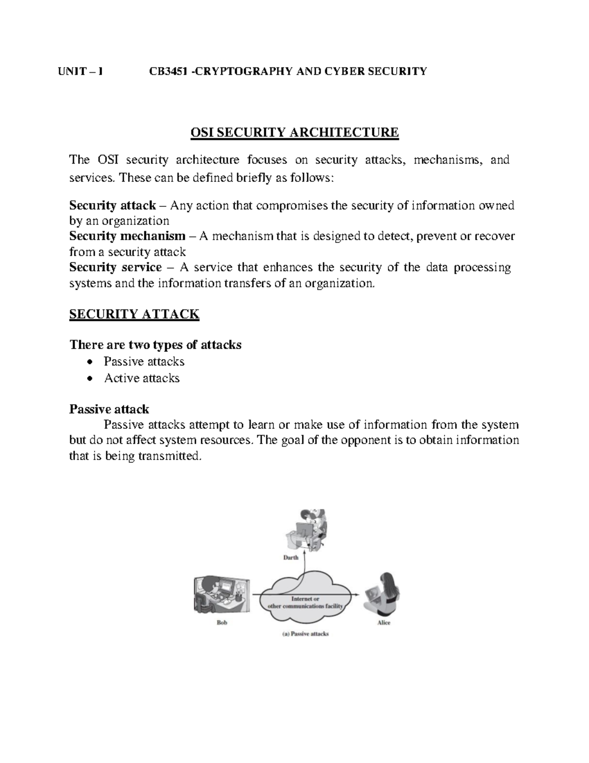 CS8792-cryptography and network security-unit1 - UNIT – I CB3451 - CRYPTOGRAPHY AND CYBER ...