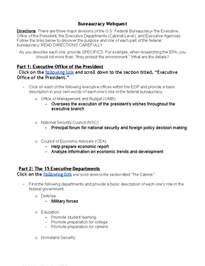 Chapter 7 - Everything you need to know about Bureaucracies. - Chapter ...