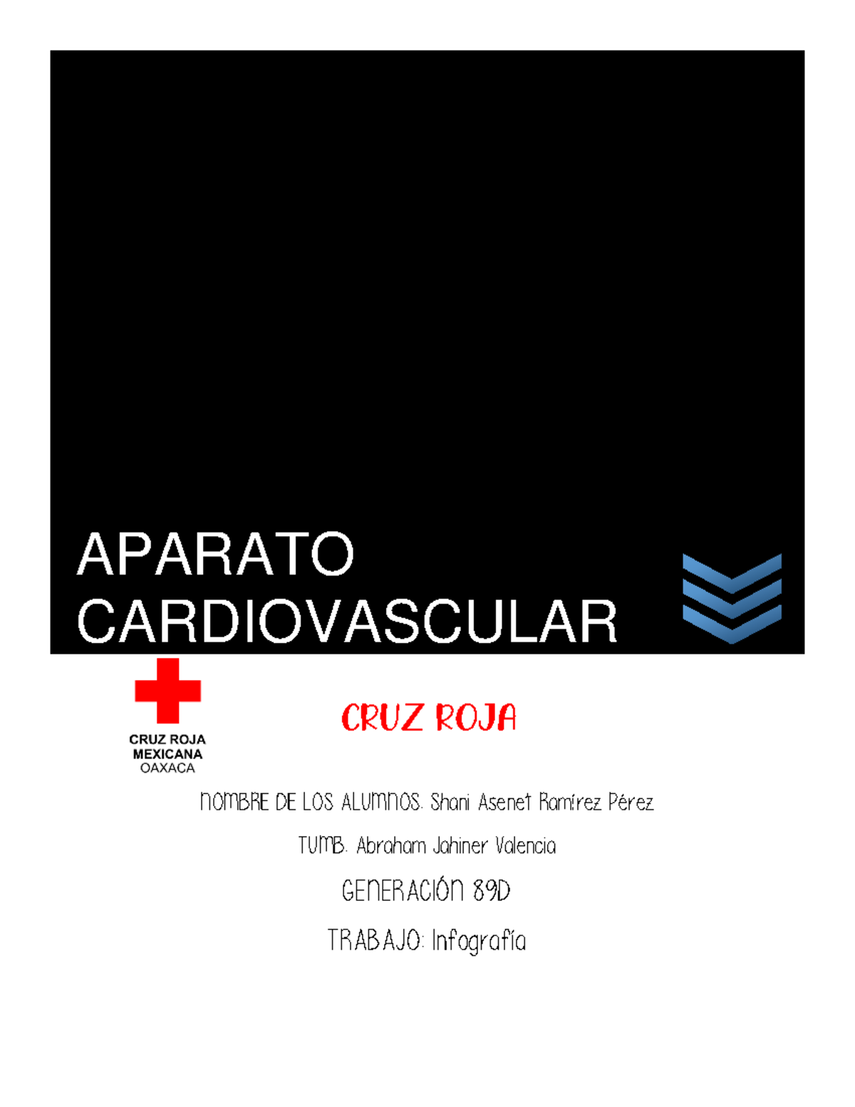 Aparato Cardiovascular - NOMBRE DE LOS ALUMNOS: Shani Asenet Ramírez ...
