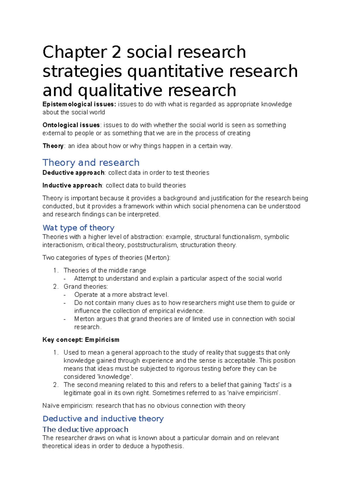 Chapter 2 social research strategies quantitative research and ...