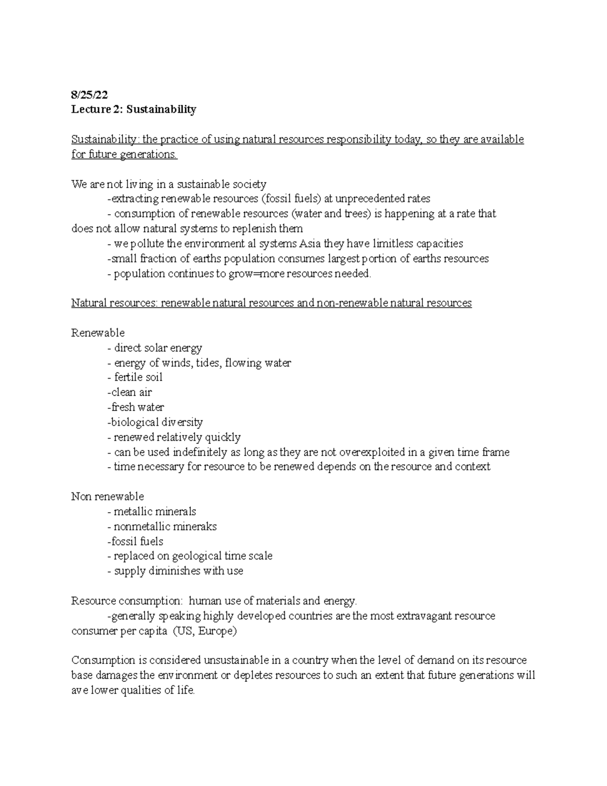 Lecture 2 - Teachers name is Kayla Gorman, class is environmental ...