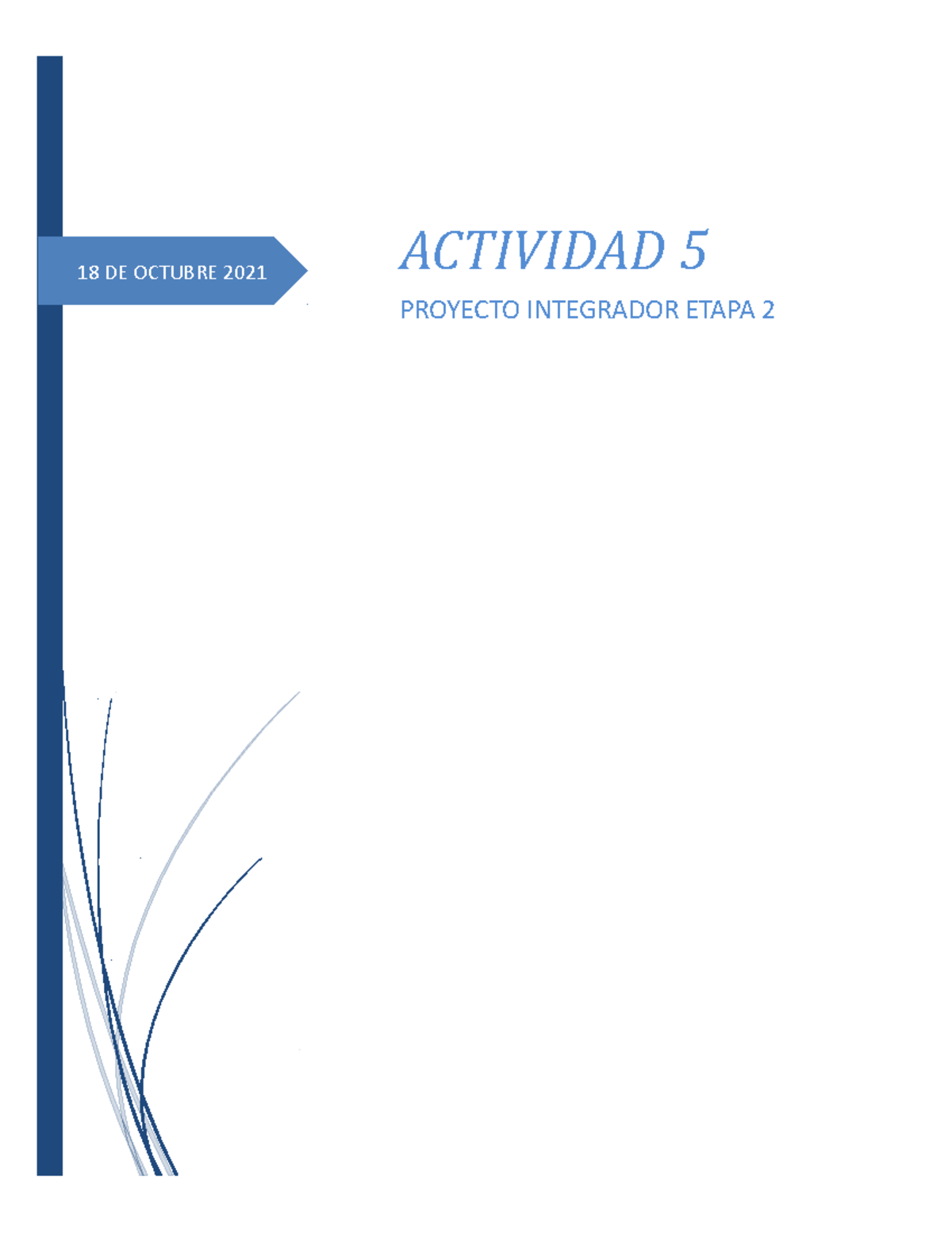 U4 Proyecto Integrador E2 Dibujo - 18 DE OCTUBRE ACTIVIDAD PROYECTO ...