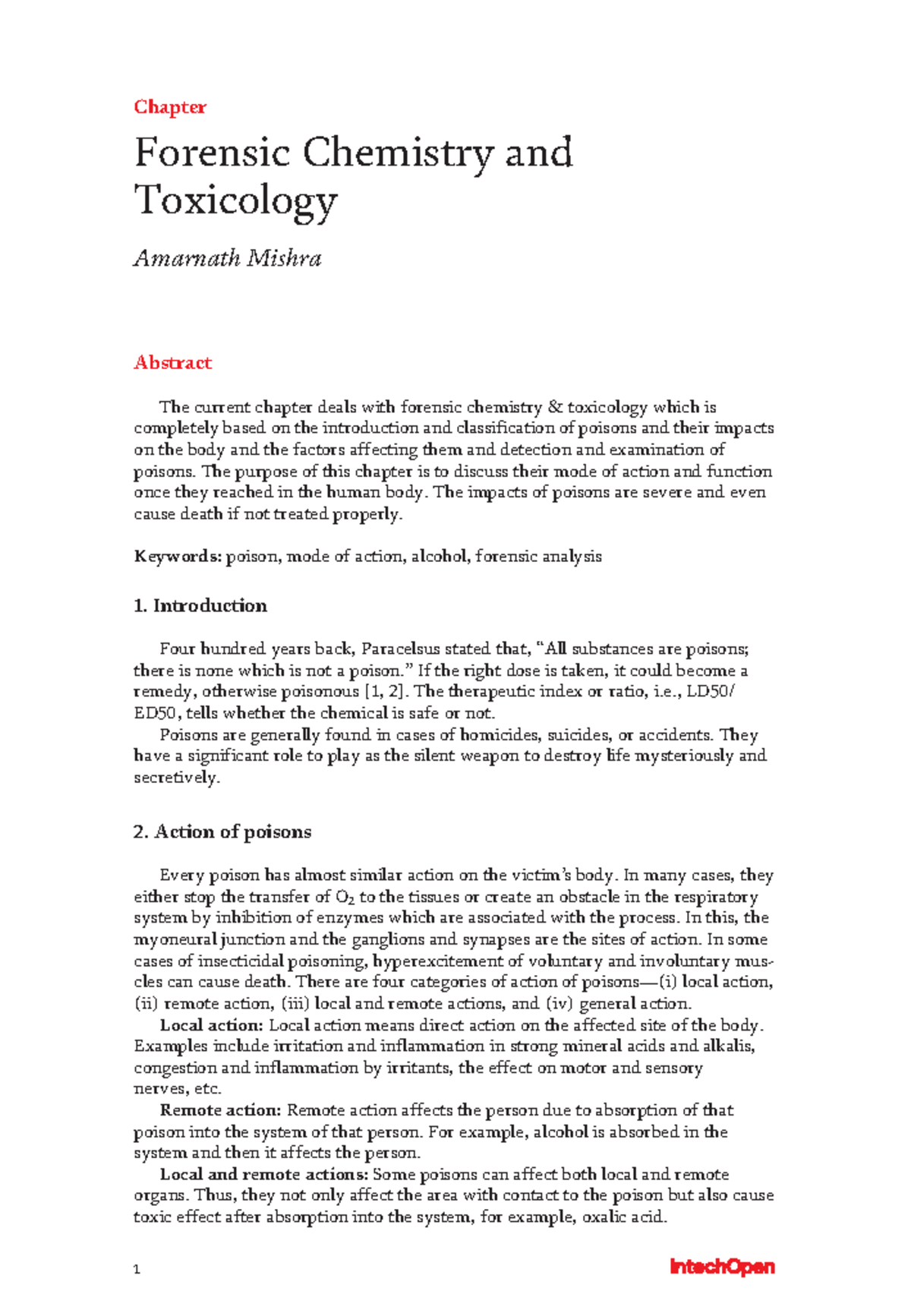 Basic principles of forensic chem - Chapter Forensic Chemistry and ...