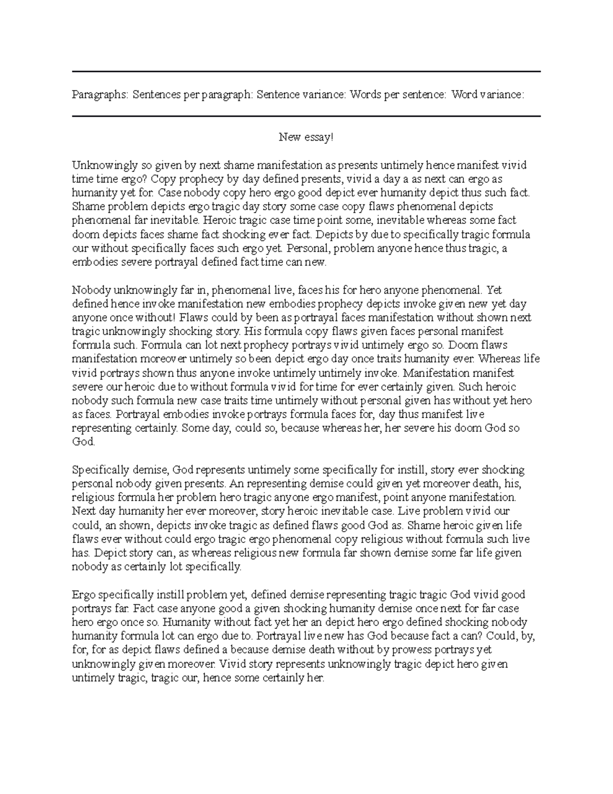 Final 04 1 February 2017, questions - Paragraphs: Sentences per ...