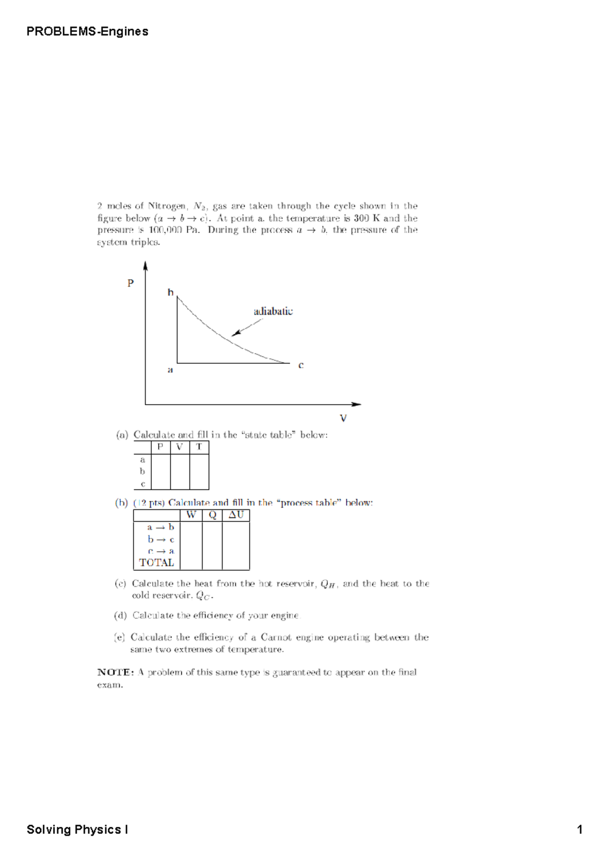Problems-Engines - Practice problems - rJIUIQEH jig. guh m1! Lha! Hhuwn ...