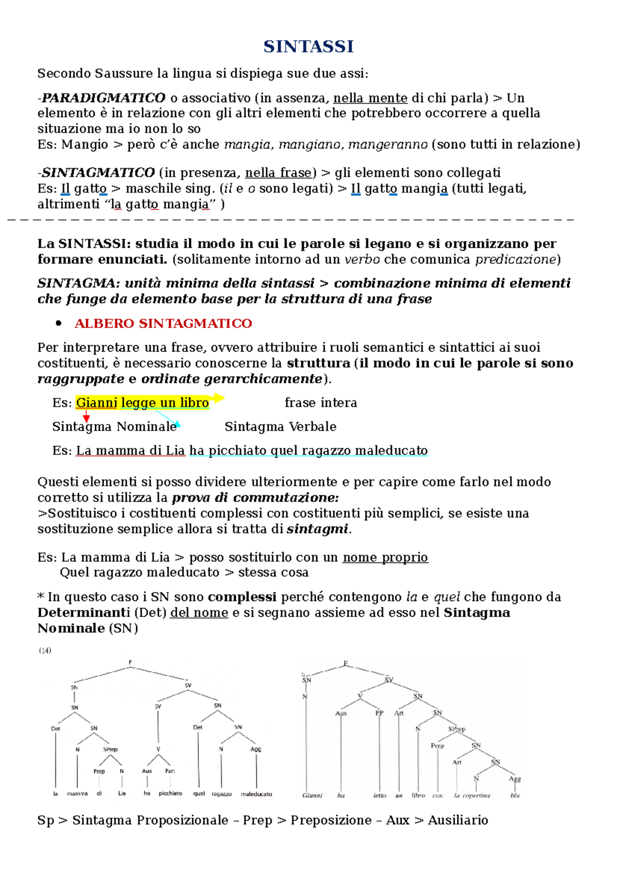 IV. Sintassi - Riassunto cap. 4 - La linguistica in pratica - Linguistica digitale - Studocu