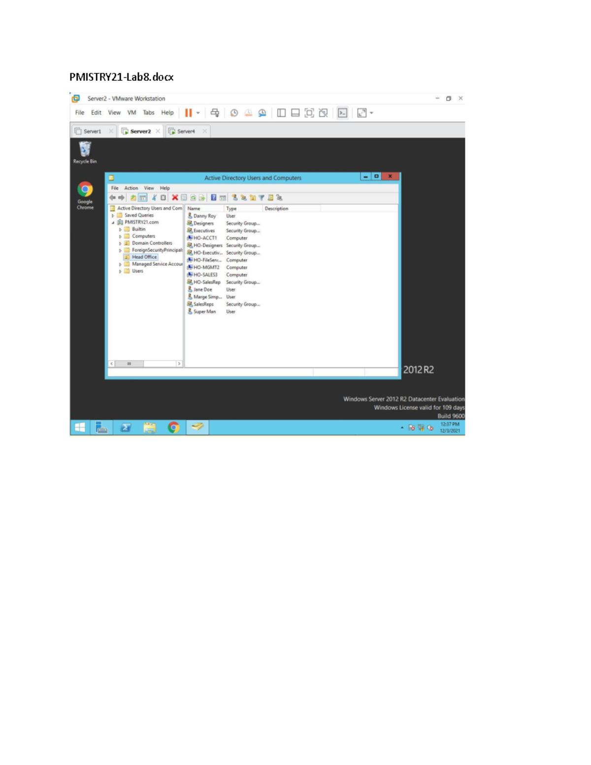 Pmistry 21-Lab8 - MST100 - Mst100 - PMISTRY21-Lab8 - Studocu