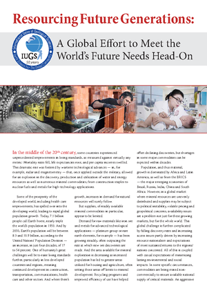 Resourcing Future Generations White Paper - Mineral Resources and ...