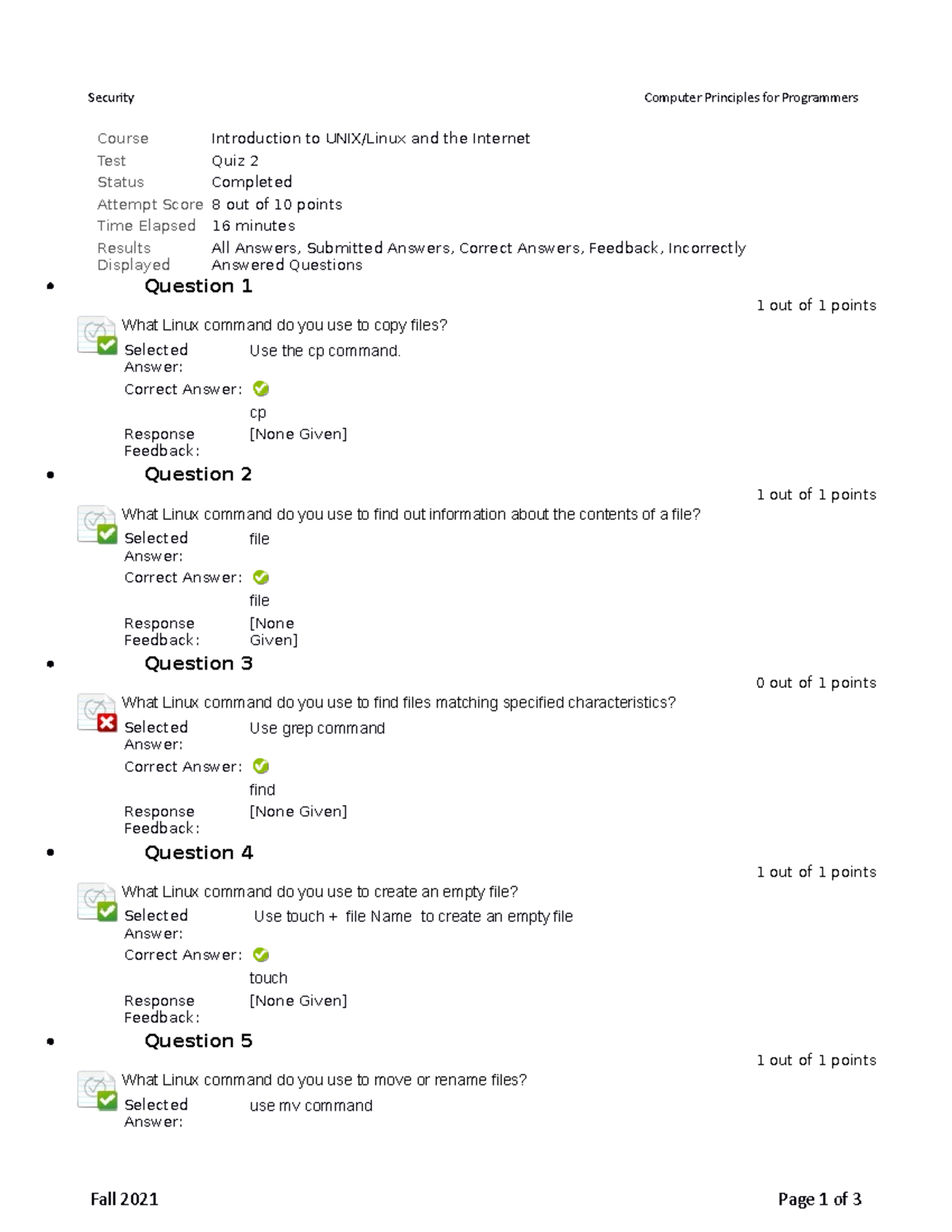 CP4P Week10 Activity - Security Computer Principles for Programmers Course Introduction to - Studocu