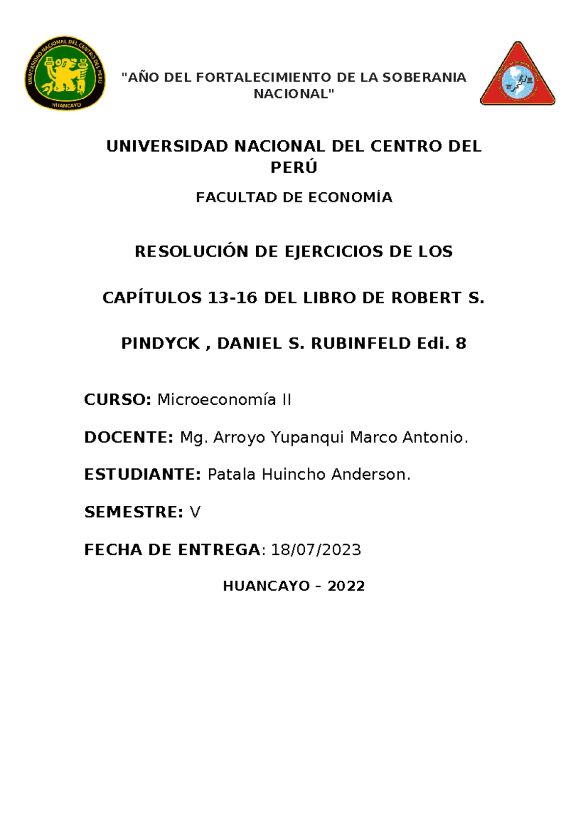 Pindick - micro 2 - "AÑO DEL FORTALECIMIENTO DE LA SOBERANIA NACIONAL ...