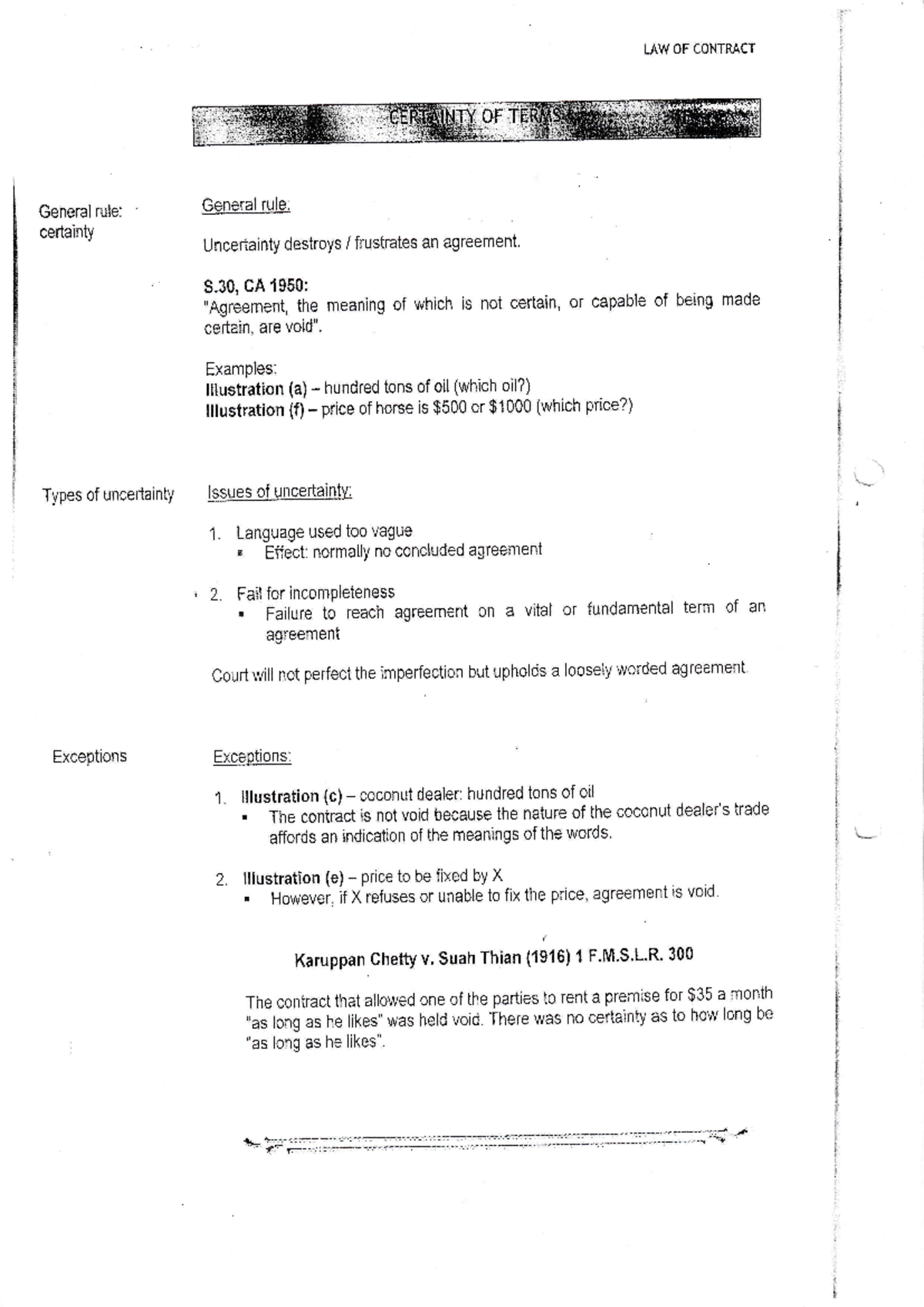 5. Certainty merged - building law - Generalrule: certainty Types of ...