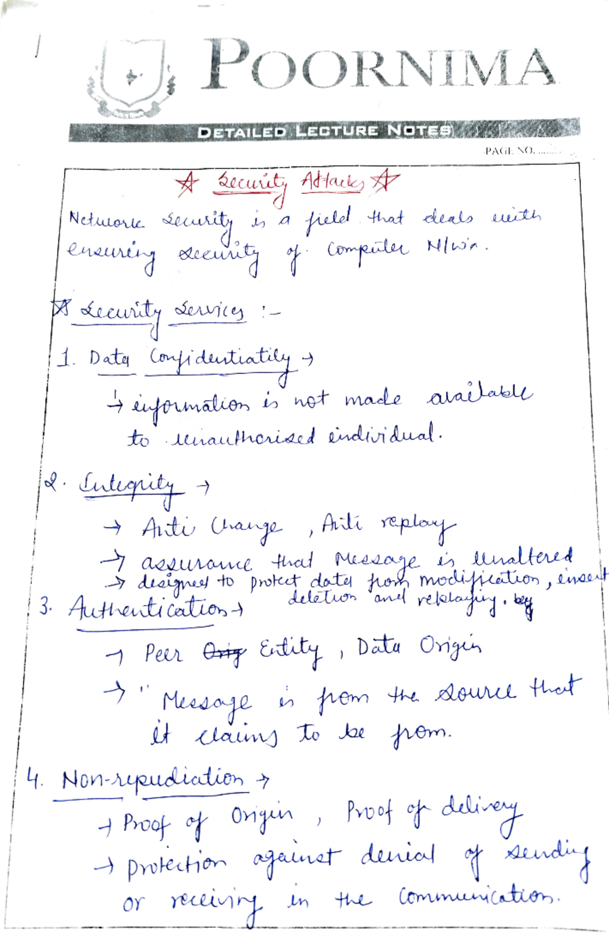 Security Attacks , Mechanisms,Services - I 1, 1\ ( ,i _ '\O ...